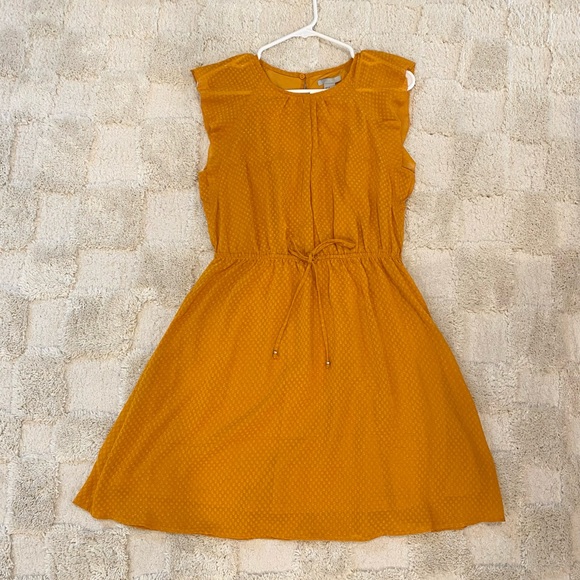 H&M | Dresses | Hm Sleeveless Dress In Mustard Color | Poshmark